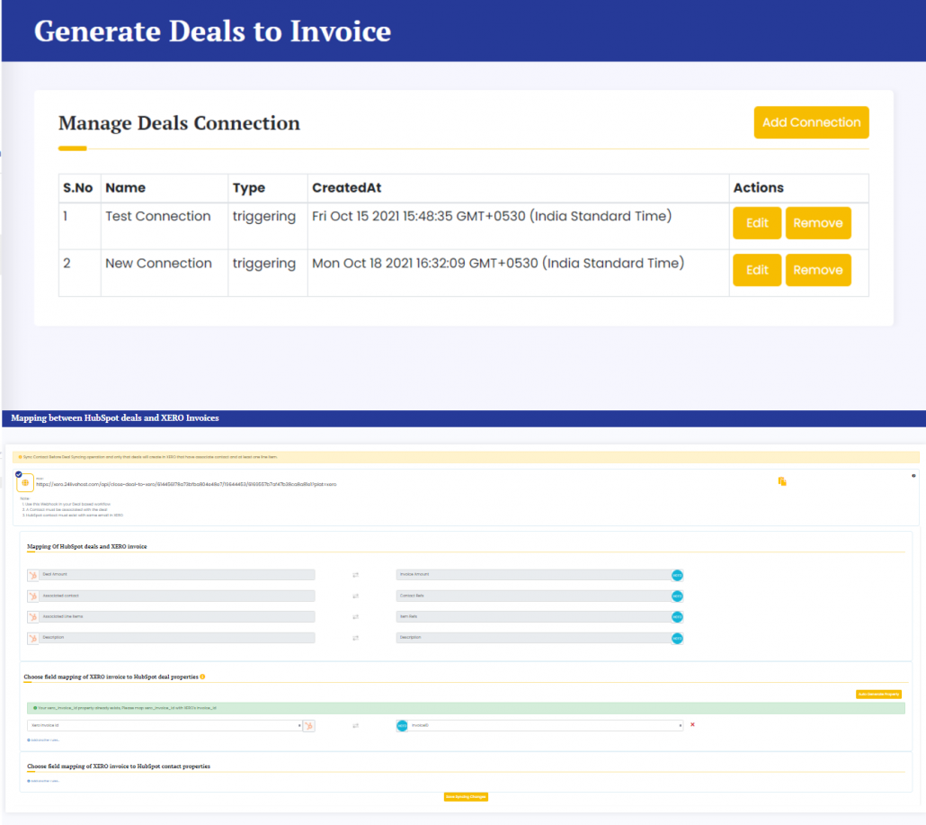 Sync with Xero Setup Guide - HubSpot